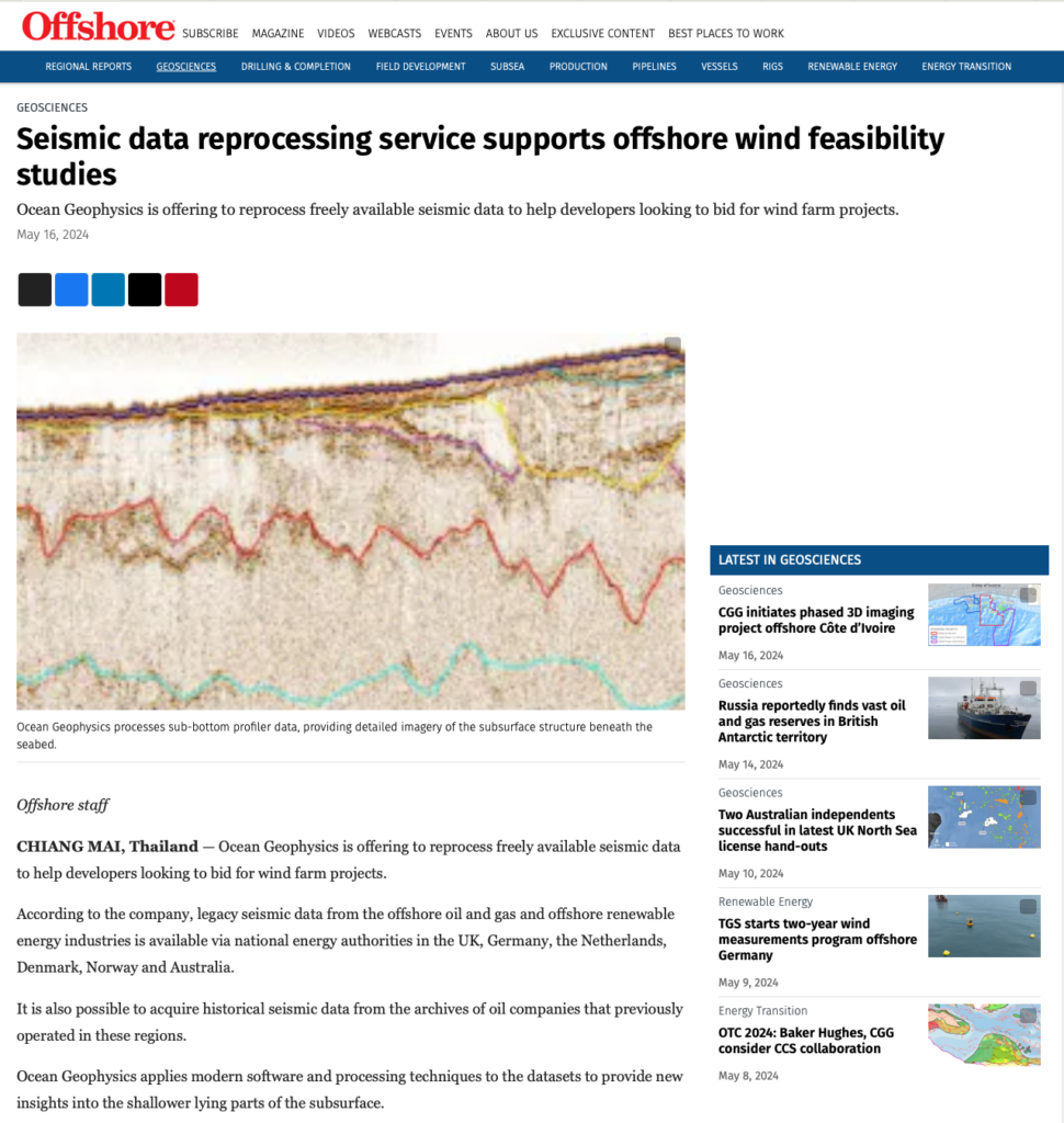 Ocean Geophysics - Geophysical Data Processing Company