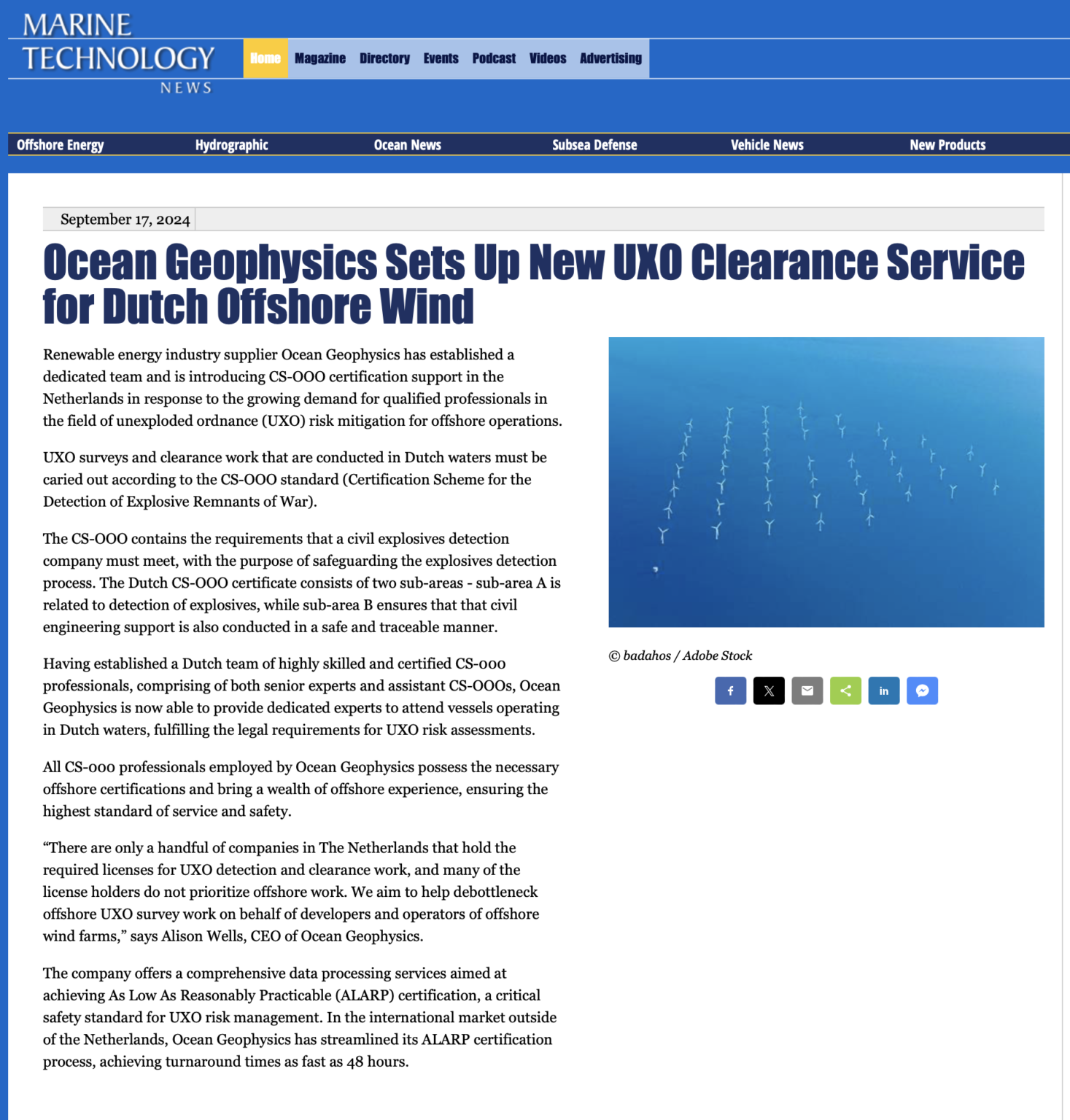 Ocean Geophysics - Geophysical Data Processing Company