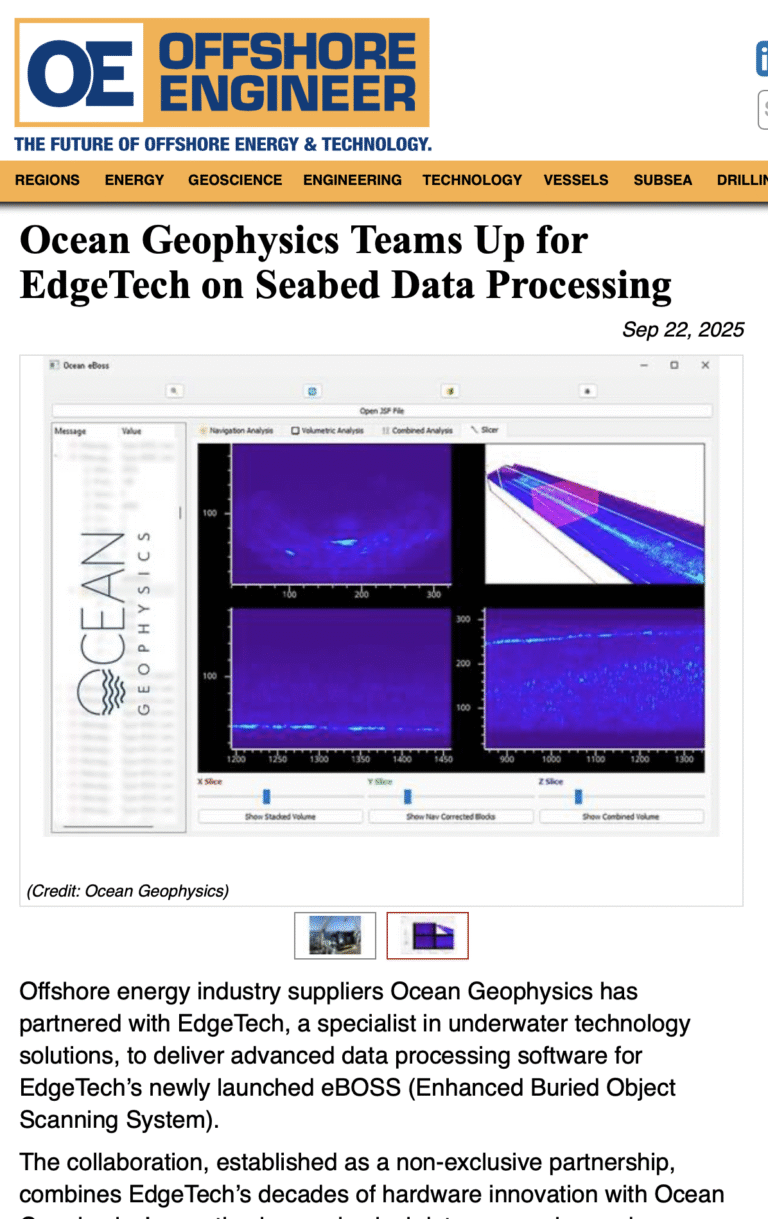 Ocean Geophysics - Geophysical Data Processing Company