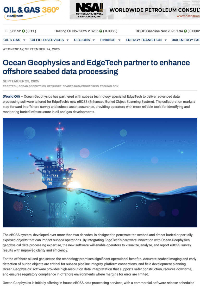 Ocean Geophysics - Geophysical Data Processing Company